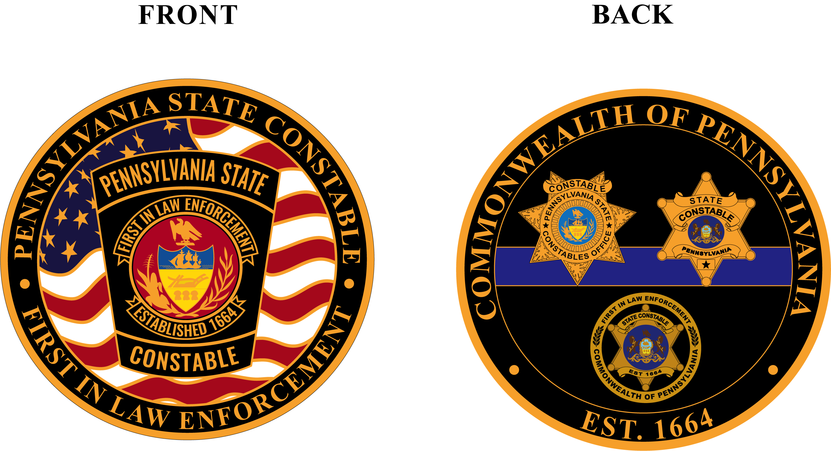 PSC Challenge Coins – Constable Warehouse
