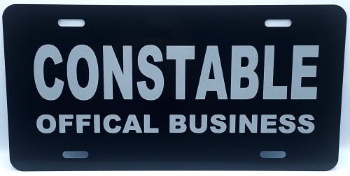 Constable Official Business Identification Plate – Constable Warehouse